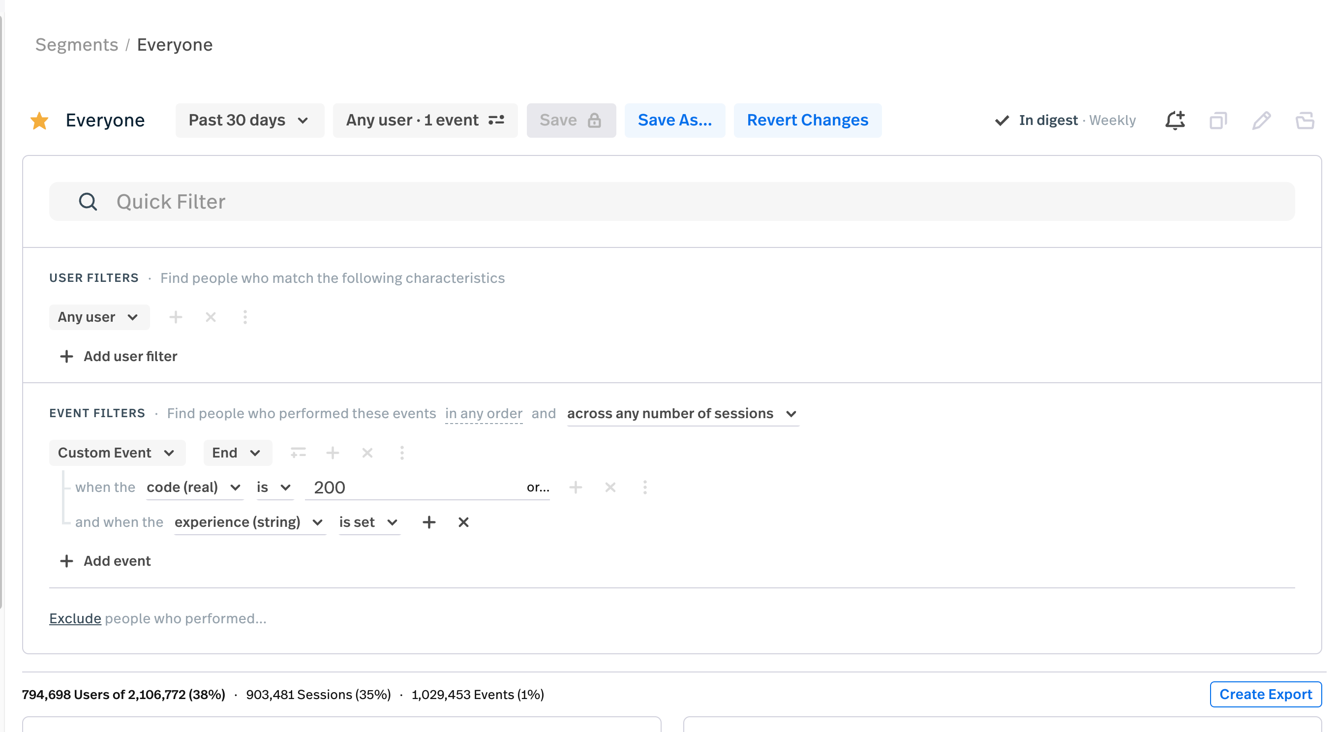 Segment Data Export not containing specific field – Fullstory Help Center